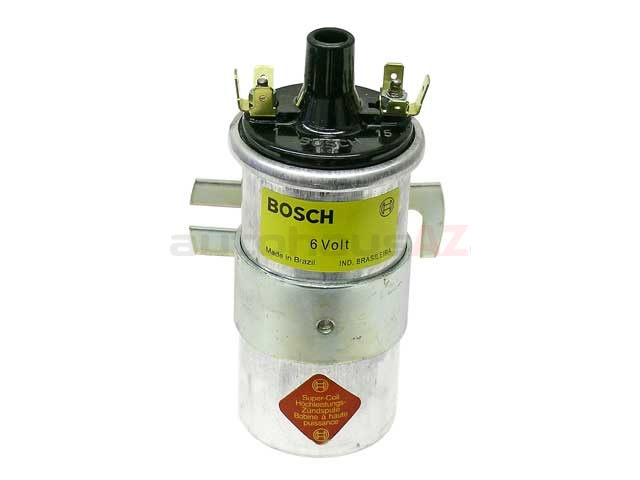 Bosch 00016, 0221124001 Ignition Coil; 6 Volt - Porsche, VW ...