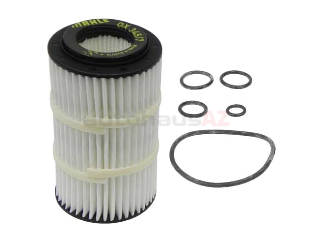 Mahle 0001802609ML, OX3457DECO Oil Filter Kit; Polyester Fleece Media ...