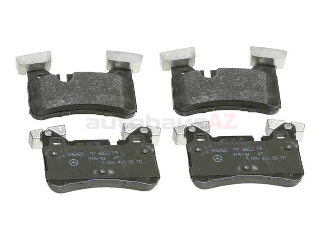 Genuine Mercedes 0004203400 Brake Pad Set; Rear - Mercedes | 0054209020 ...
