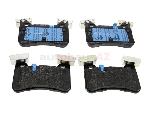 Genuine Mercedes 0004203400 Brake Pad Set; Rear - Mercedes | 0054209020 ...