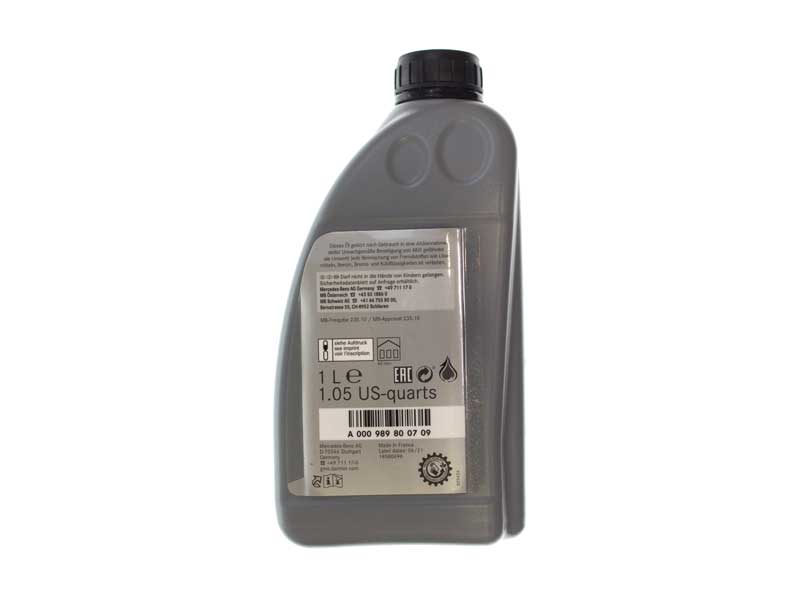 Genuine Mercedes 001989260310 Manual Trans Fluid; 1 Liter - Mercedes ...