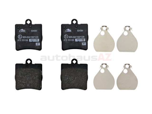 ATE 0024207120, 604064 Brake Pad Set; Rear; OE Compound - Mercedes ...