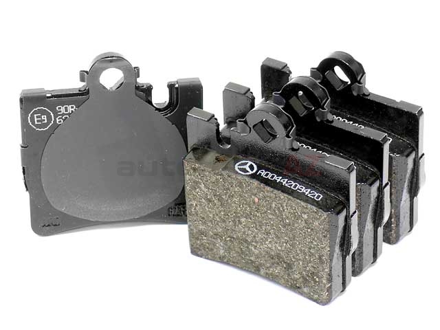 Genuine Mercedes 0034201920, A0044209420 Brake Pad Set; Rear - Mercedes ...
