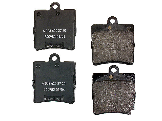 Genuine Mercedes 0034202720, A0034202720 Brake Pad Set; Rear - Chrysler ...