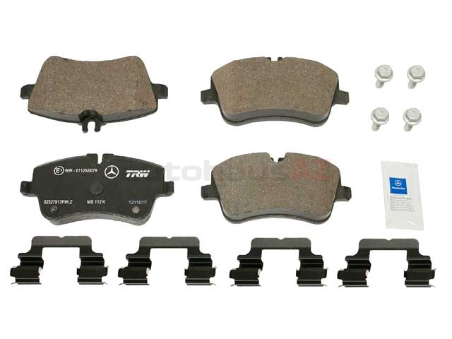 Genuine Mercedes 0034209520, A0054206220 Brake Pad Set; Front ...