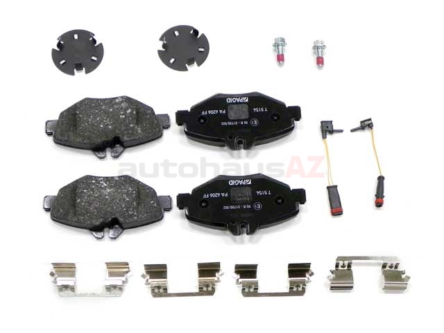 Pagid 0034209920, 355018731 Brake Pad Set; Front; OE Compound ...