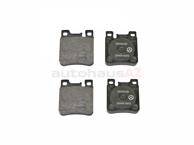 Genuine Mercedes 004420162041, A0044201620 Brake Pad Set; Rear; With ...