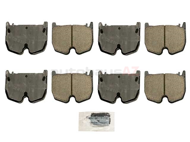 Akebono Euro 0044204520, EUR983 Brake Pad Set; Front - Mercedes ...