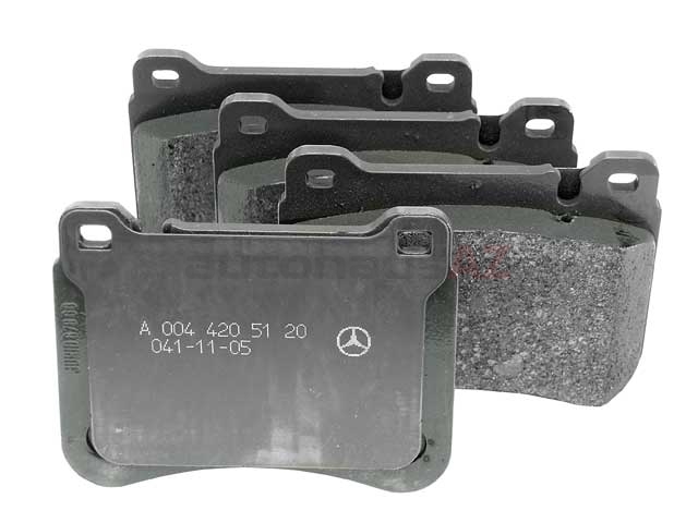 Genuine Mercedes 0044205120, A0044205120 Brake Pad Set; Front ...