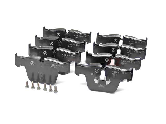 Genuine Mercedes 0004219701, A004420752041 Brake Pad Set; Front ...