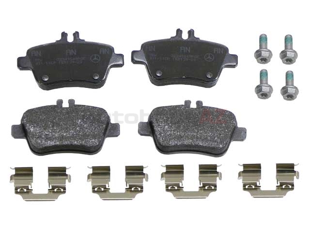 Genuine Mercedes 0064202320 Brake Pad Set; Rear - Mercedes | 0004200605 ...