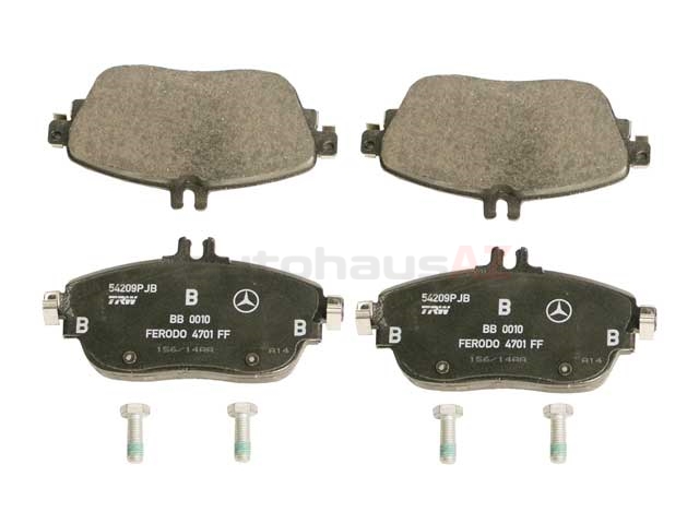 Genuine Mercedes 0004203002, A0004203002 Brake Pad Set; Front ...