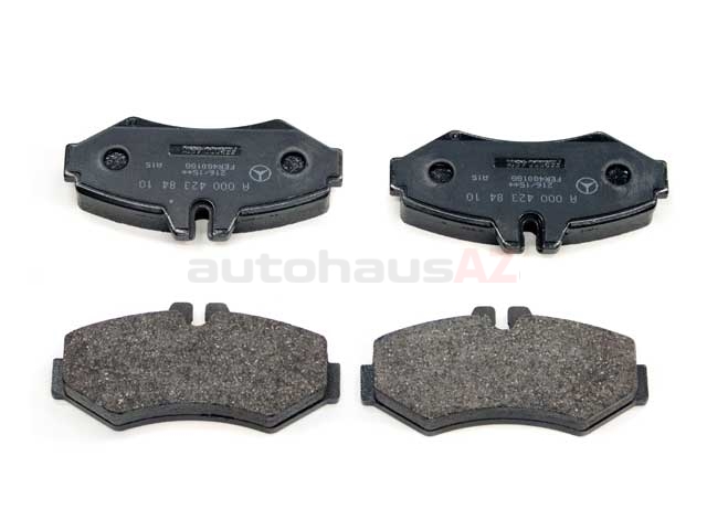 Genuine Mercedes 0084204420, A0084204420 Brake Pad Set; Rear; OE ...