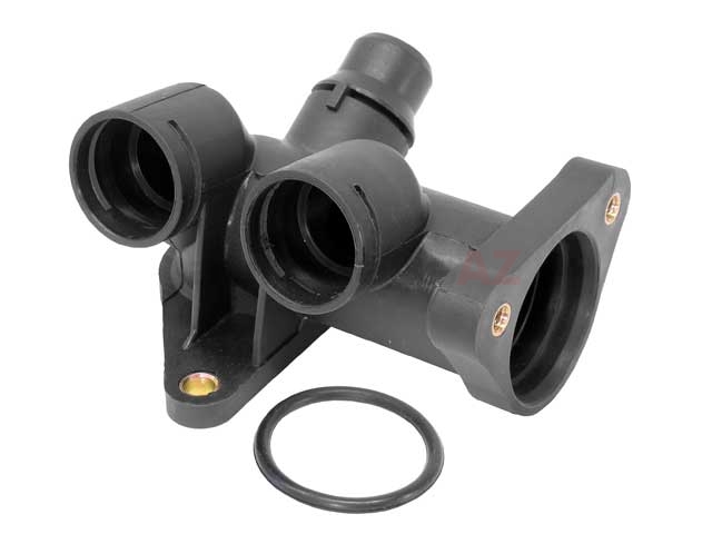 JL 058121132, 50063 Coolant Outlet/Flange; Hose Flange Outlet, Rear of ...