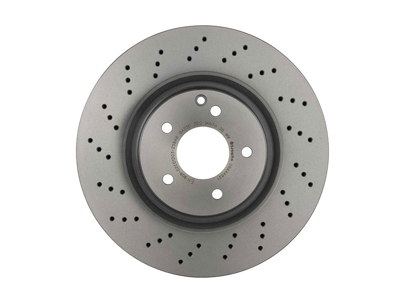 Brembo 09A44821 Disc Brake Rotor; Front; Vented 330mm Cross-Drilled ...