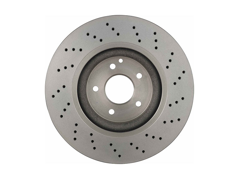 Brembo 09A44821 Disc Brake Rotor; Front; Vented 330mm Cross-Drilled ...