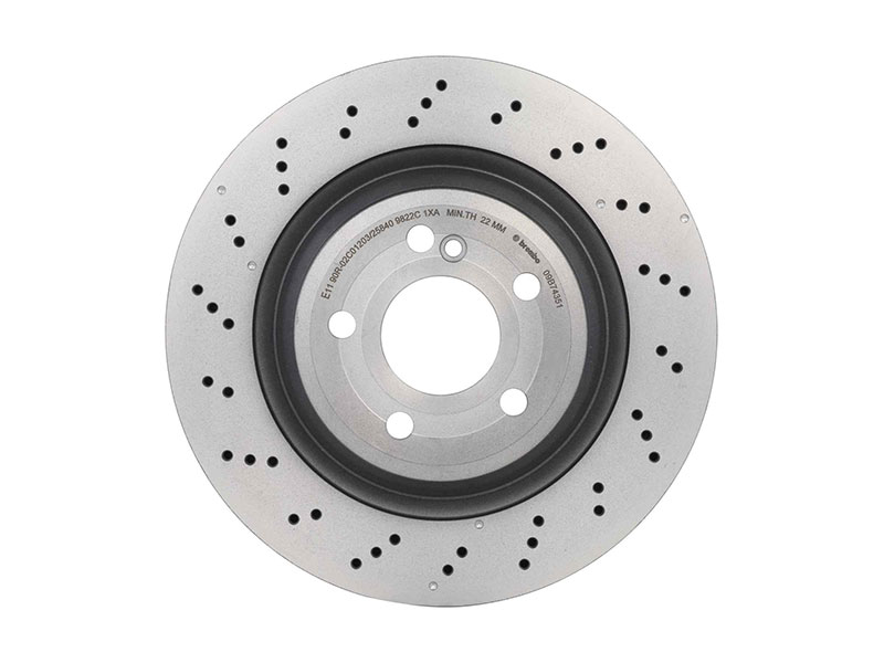 Brembo 09B74351 Disc Brake Rotor; Rear - Mercedes | 0004231512 ...