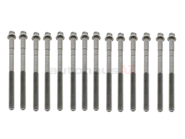 Genuine BMW 11121726478 Cylinder Head Bolt Set; Set of 14 Bolts ...