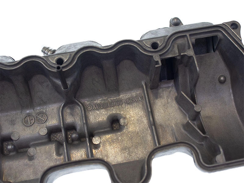 Genuine Mercedes 1120100530, A1120100530 Valve Cover; Left - Mercedes ...