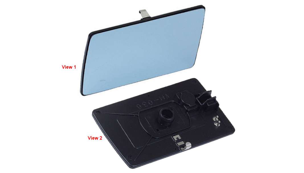 Hagus 1248101321 Door Mirror Glass; Left - Mercedes