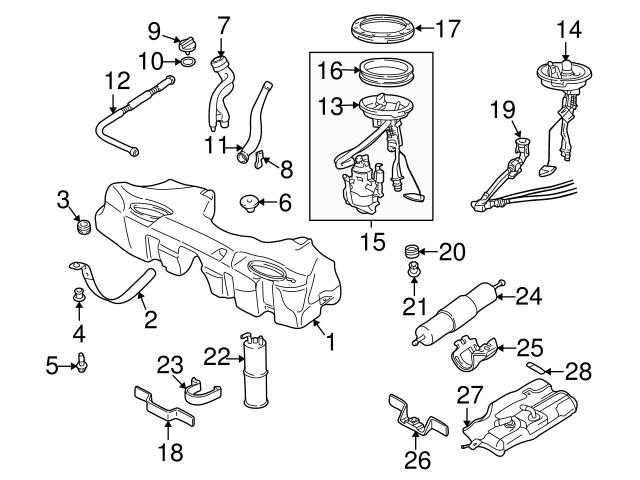 Genuine BMW 13321709535 Fuel Filter; With Pressure Regulator