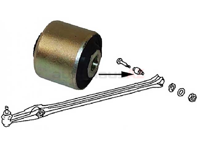 JP Group Dansk 133407183 Control Arm Bushing; Front Inner - VW ...