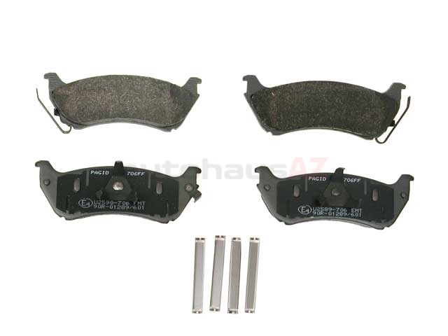 Pagid 1634200420, 355008671 Brake Pad Set; Rear; OE Compound | 13. ...