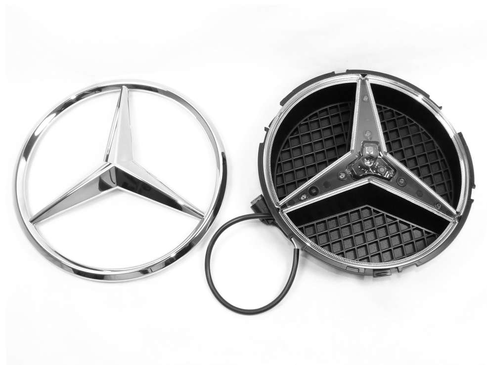 Genuine Mercedes 1668170316 Emblem; Illuminated Grill Star | 166817031664