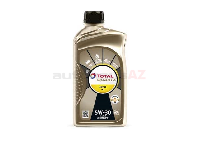Total Quartz INEO MC3 182950 Engine Oil; 5W-30 Synthetic; 1 Quart; Low ...