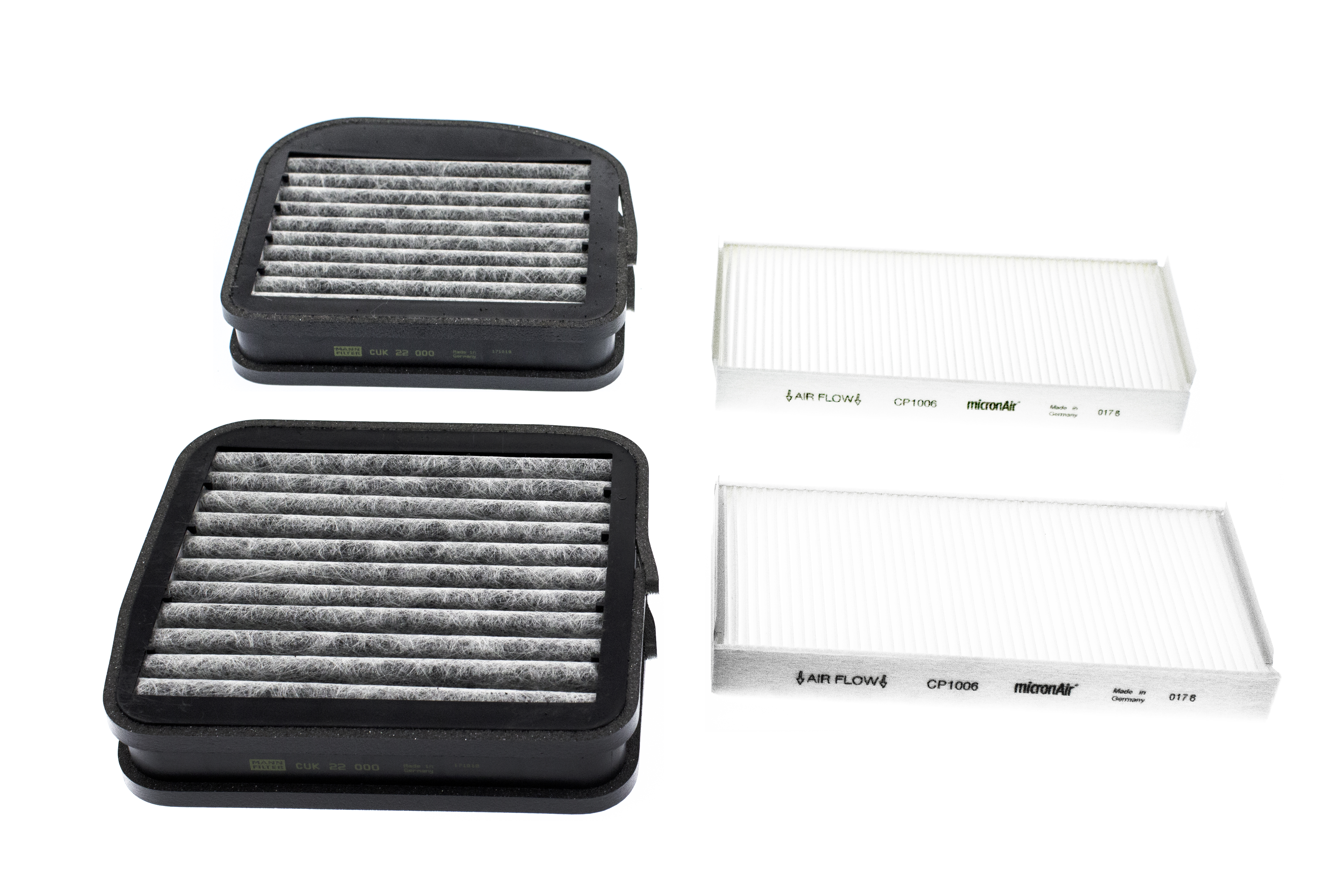 AAZ Preferred 2108300218KIT Cabin Air Filter Set; For Main and Heater ...
