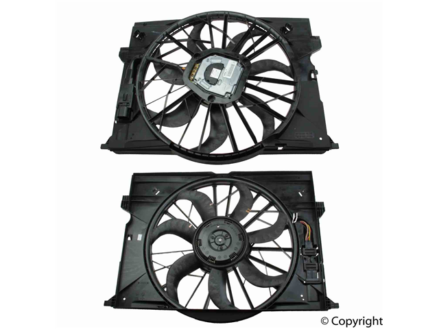 Genuine Mercedes 2115001693 Auxiliary Cooling Fan Assembly; 600 Watt ...