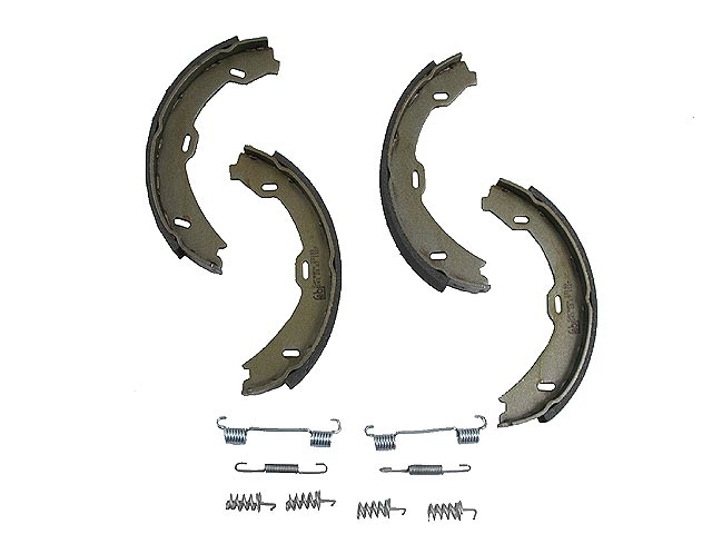 Meyle 2204200520K, 0140421102S Parking Brake Shoe Set; With Hardware ...