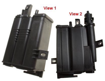 OE Supplier 2214700659A Vapor Canister Filter; In Right Rear Fenderwell ...