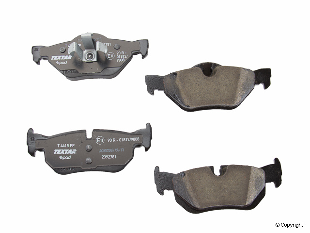 Textar Epad Ceramic 2392781 Brake Pad Set; Rear - BMW