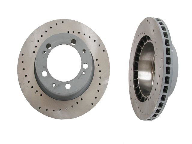 Sebro Sport Drilled 275807 Disc Brake Rotor Set; Front SKU: 1408991 ...