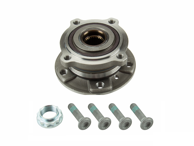 Meyle 3003122104, 31206795959 Axle Bearing and Hub Assembly; Front - BMW
