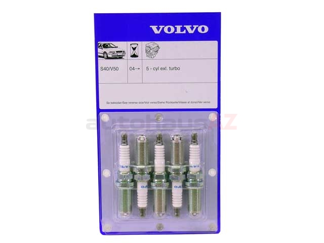 Genuine Volvo 30650843 Spark Plug; SET of 5 - Volvo | W01331631822 ...