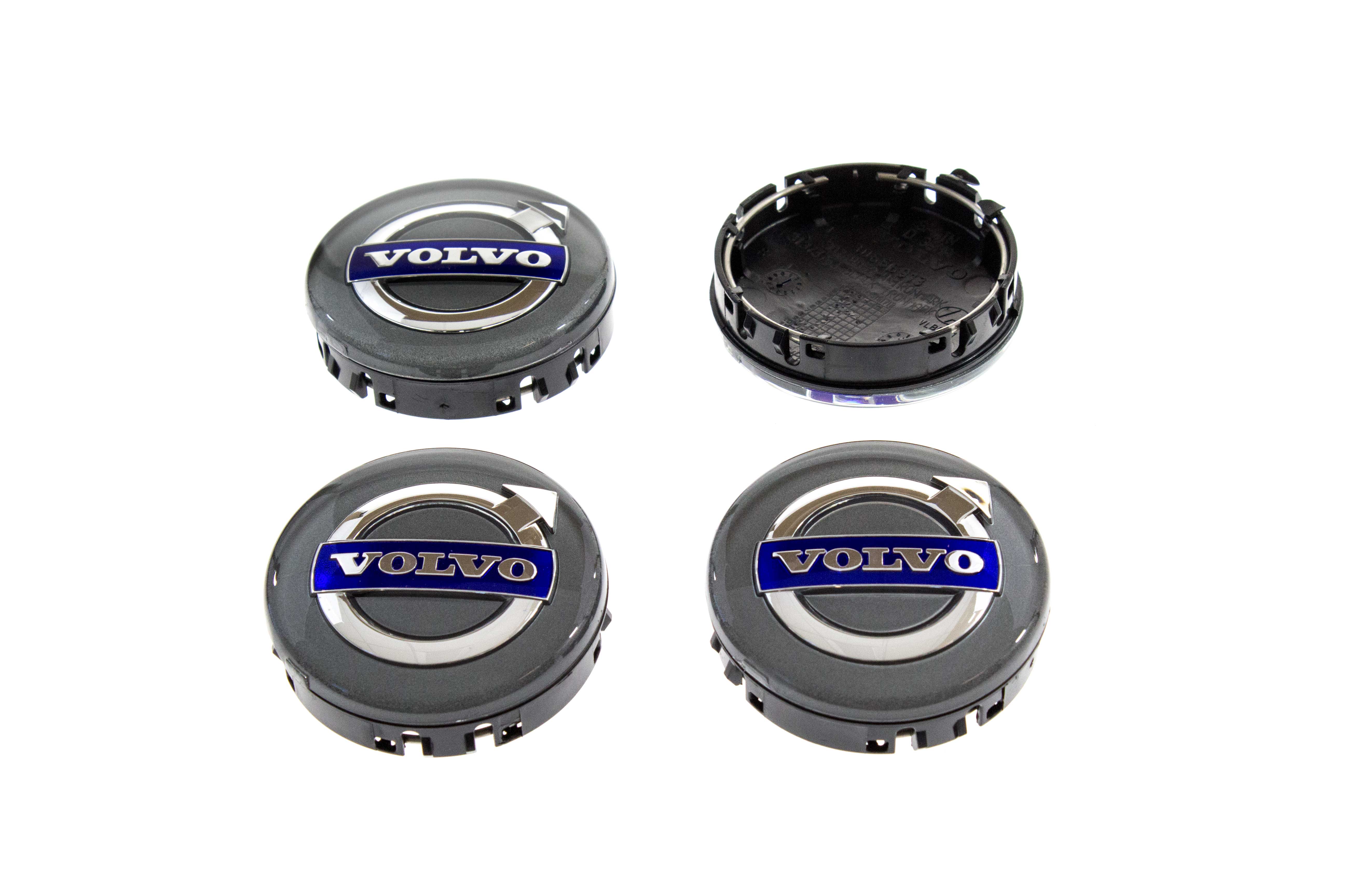Genuine Volvo 30671515 Wheel Cap; Silver Hub Cap Kit; Set of 4 - Volvo ...