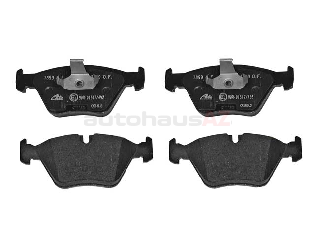 ATE 34111164331, 607089 Brake Pad Set; Front; OE Compound - BMW ...