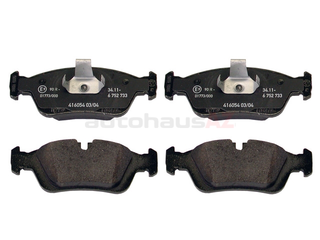Genuine BMW 34116761244 Brake Pad Set; Front; OE - BMW | 34111160356 ...