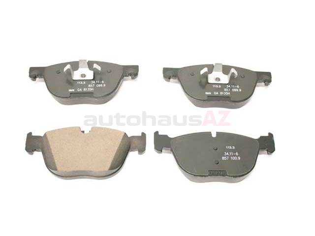 Genuine BMW 34116857096 Brake Pad Set; Front