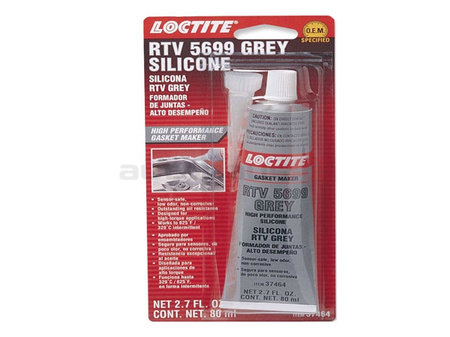 Loctite 37464, 491982 Sealant; RTV 5699 Grey High Performance Silicone ...