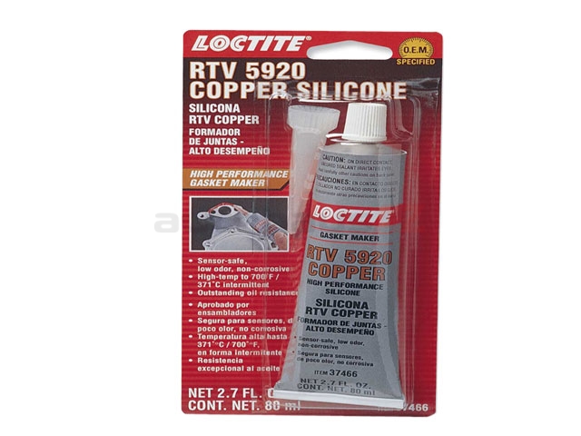 Loctite 37466, 491984 Sealant; RTV 5920 Copper High Performance ...