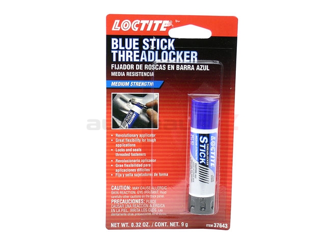 Loctite 37643, 506166 Thread Locker; Blue; 9 Gram Stick | LOCTITE