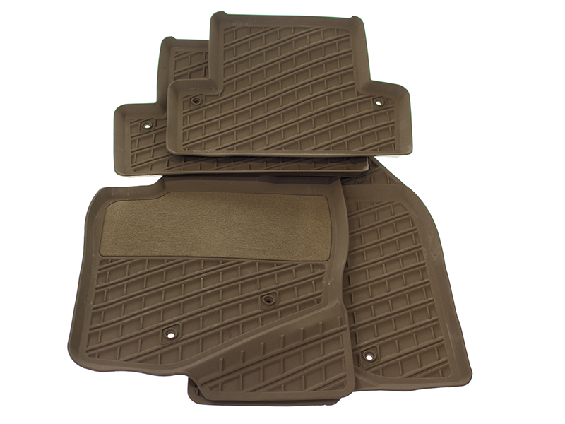 Genuine Volvo 39891781 All-Weather Ruber Floor Mat Set; Beige; 4-Piece ...