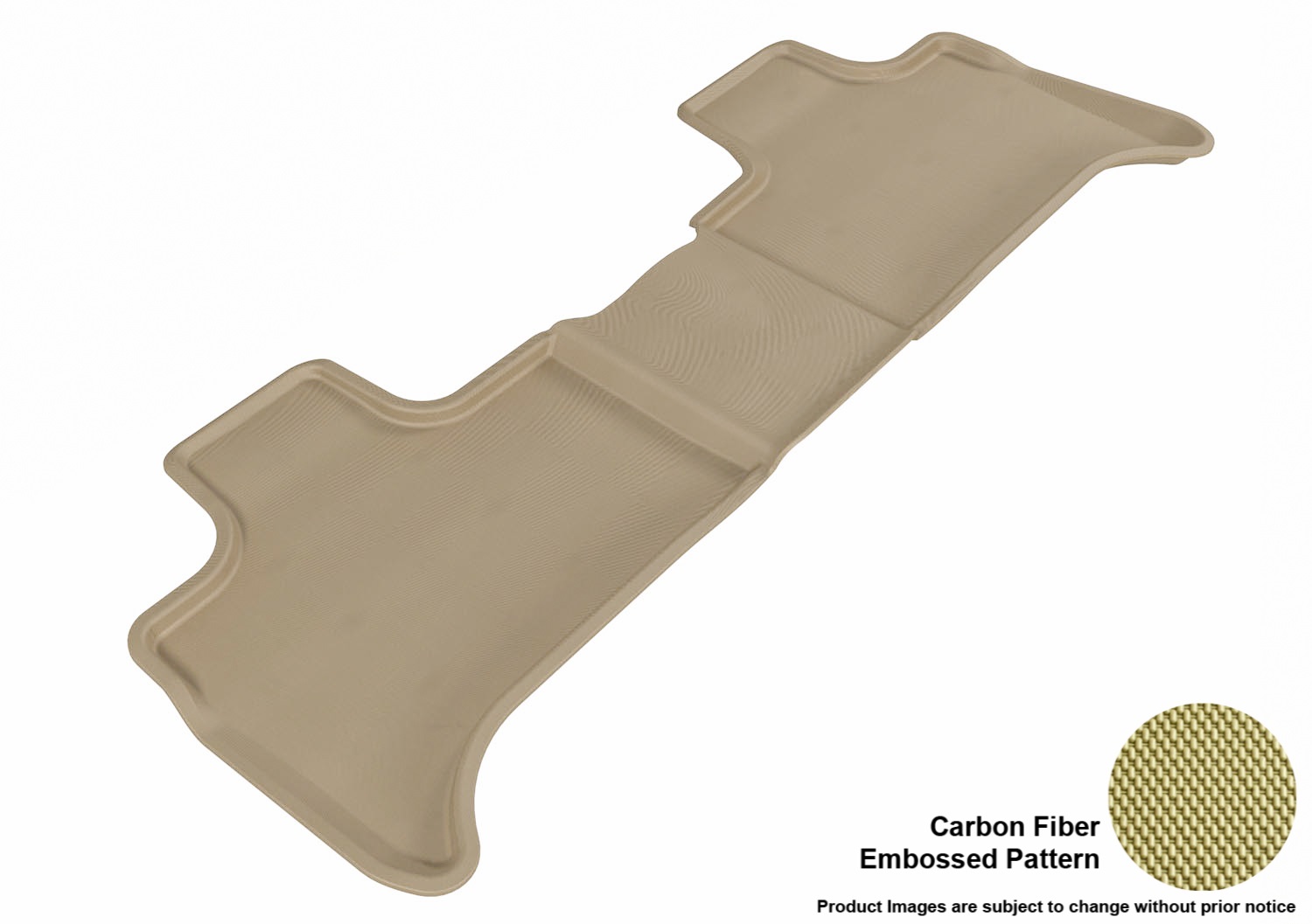 3D MAXpider L1BM00521502 Floor Mat Set; Tan; Carbon Fiber Texture ...