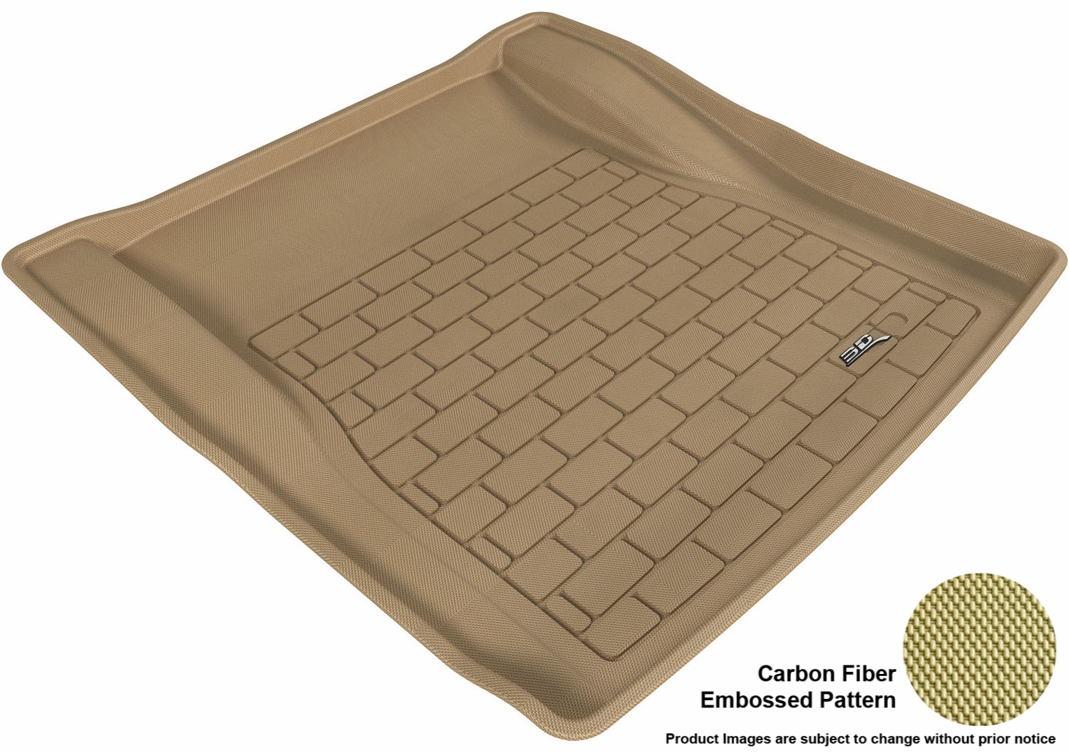3D MAXpider M1BM0061302 Cargo Area Liner; Tan; Carbon Fiber Texture ...