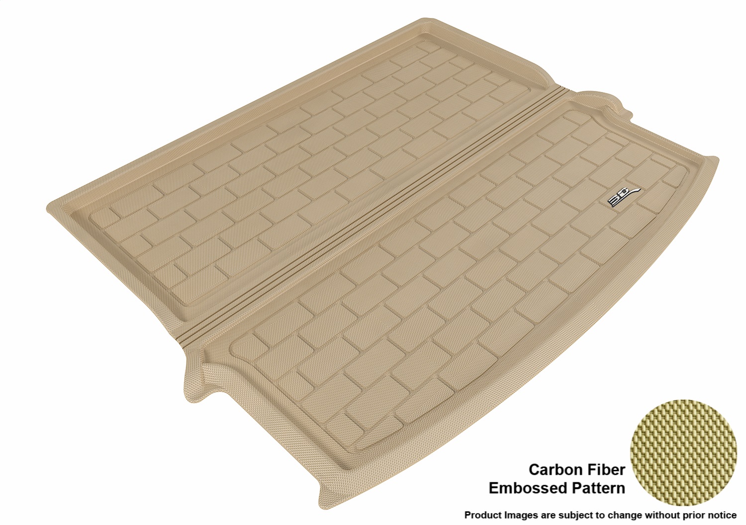 3D MAXpider M1JP0101302 Cargo Area Liner; Tan; Carbon Fiber Texture ...