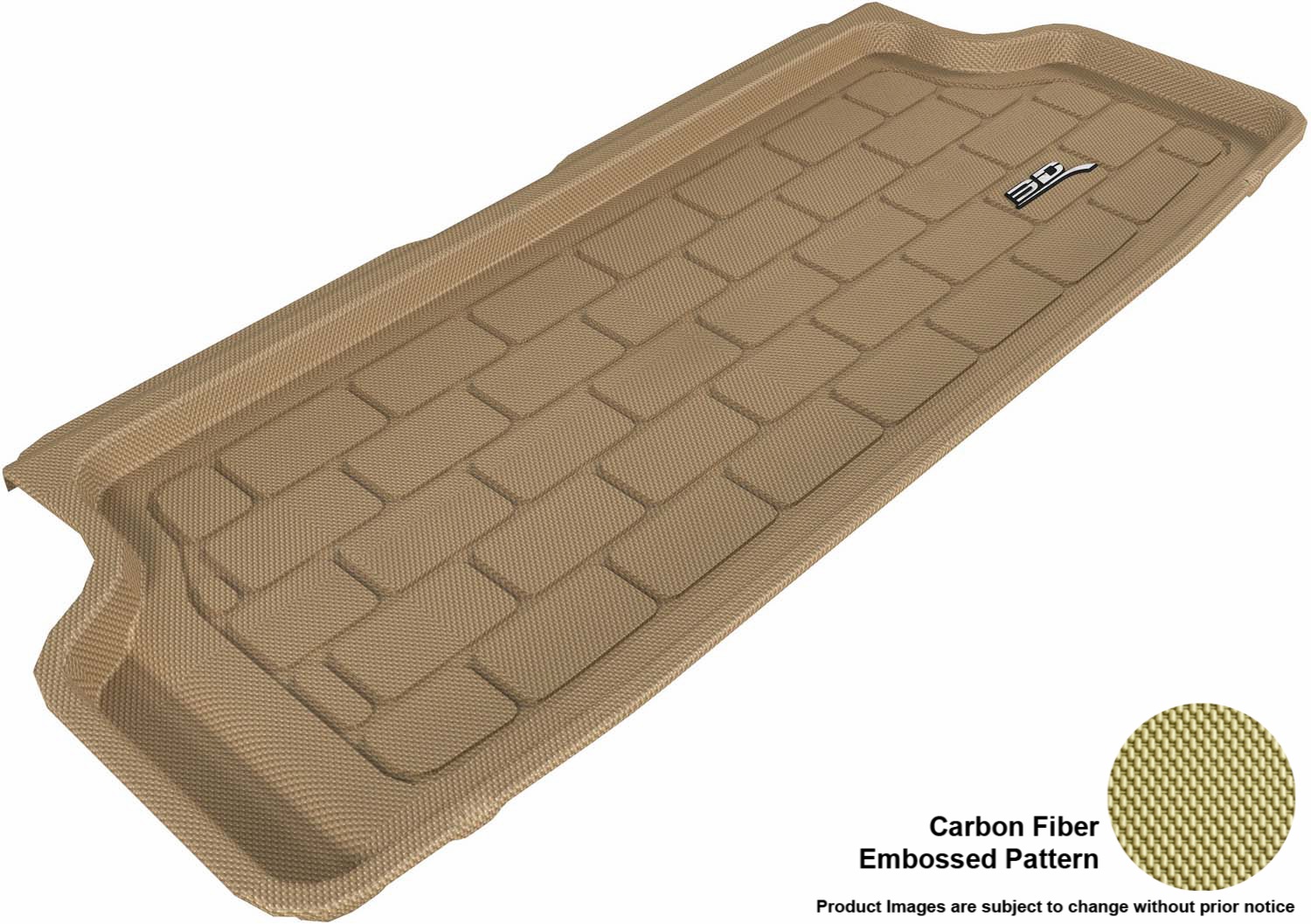 3D MAXpider M1MN0011302 Cargo Area Liner; Tan; Carbon Fiber Texture ...