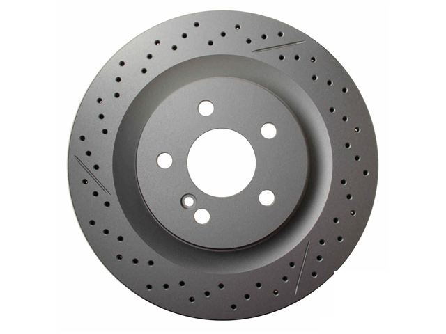 Meyle 2044230412 Disc Brake Rotor; Rear, Vented / Slotted and Cross ...
